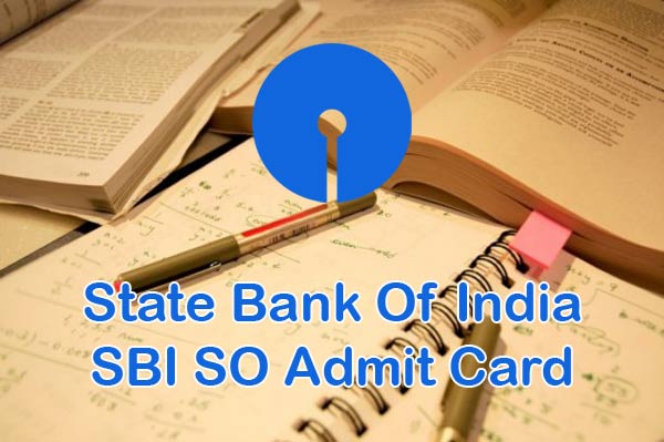 SBI SO Call Letter 2020 Available at @sbi.co.in - Specialist Cadre Officers